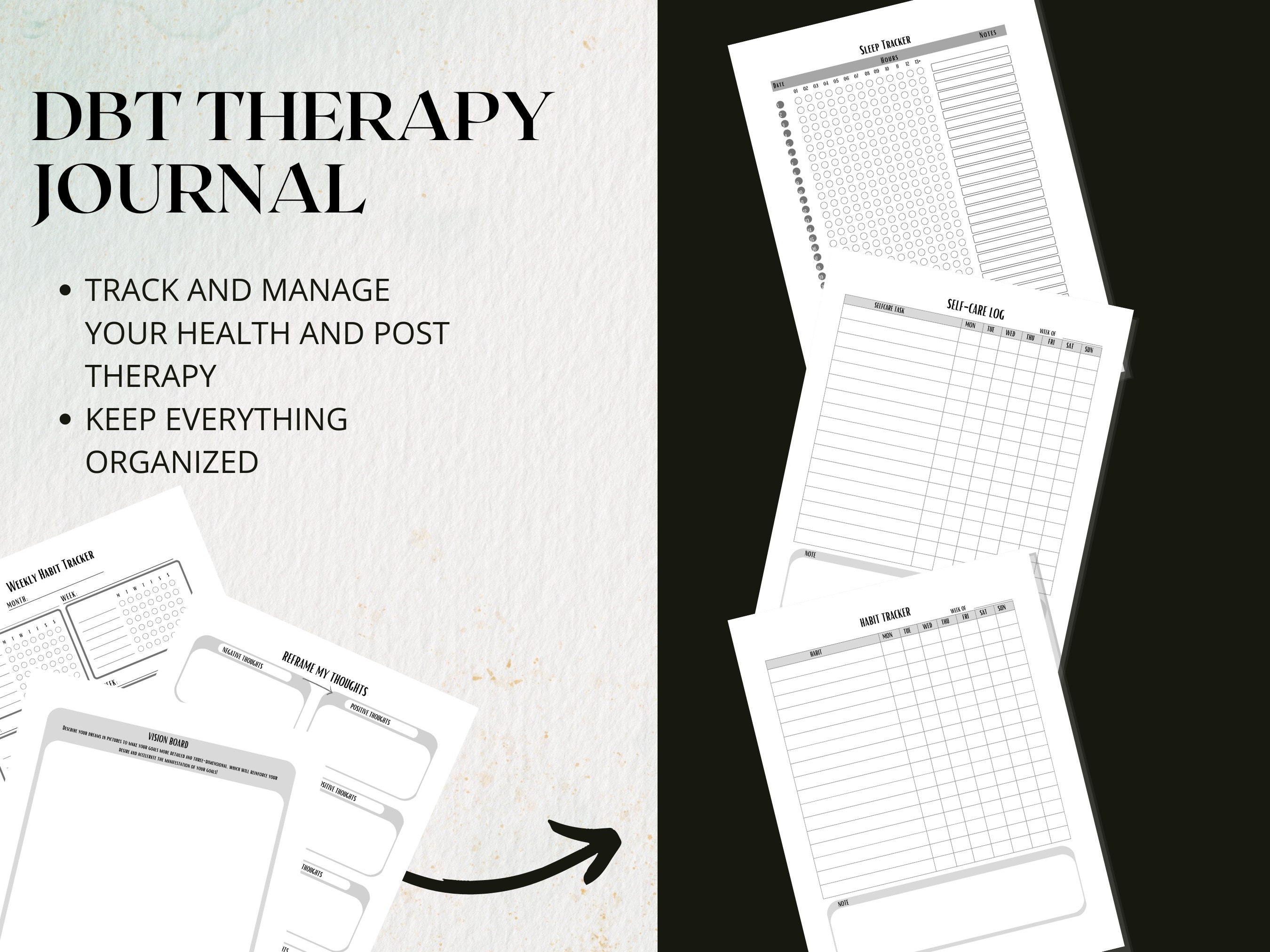 DBT Workbook DBT Therapy Journal DBT Skills Therapy - Etsy