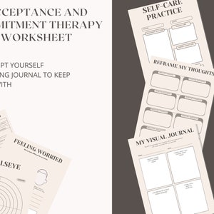 Printable Acceptance Therapy Worksheets - Mindfulness, DBT, and ACT ...