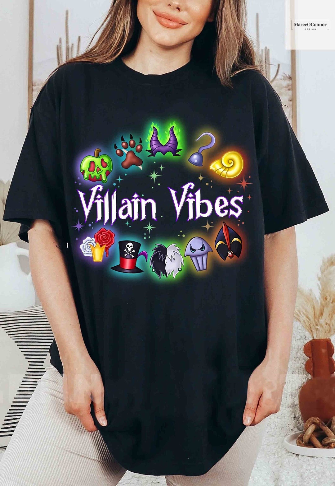 Disney Villain Vibes Comfort Colors® Shirt Disney Villains - Etsy