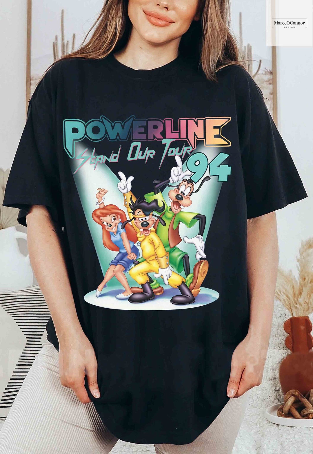Goofy Movie Powerline Vintage Comfort Colors® Shirt, Disney Powerline ...