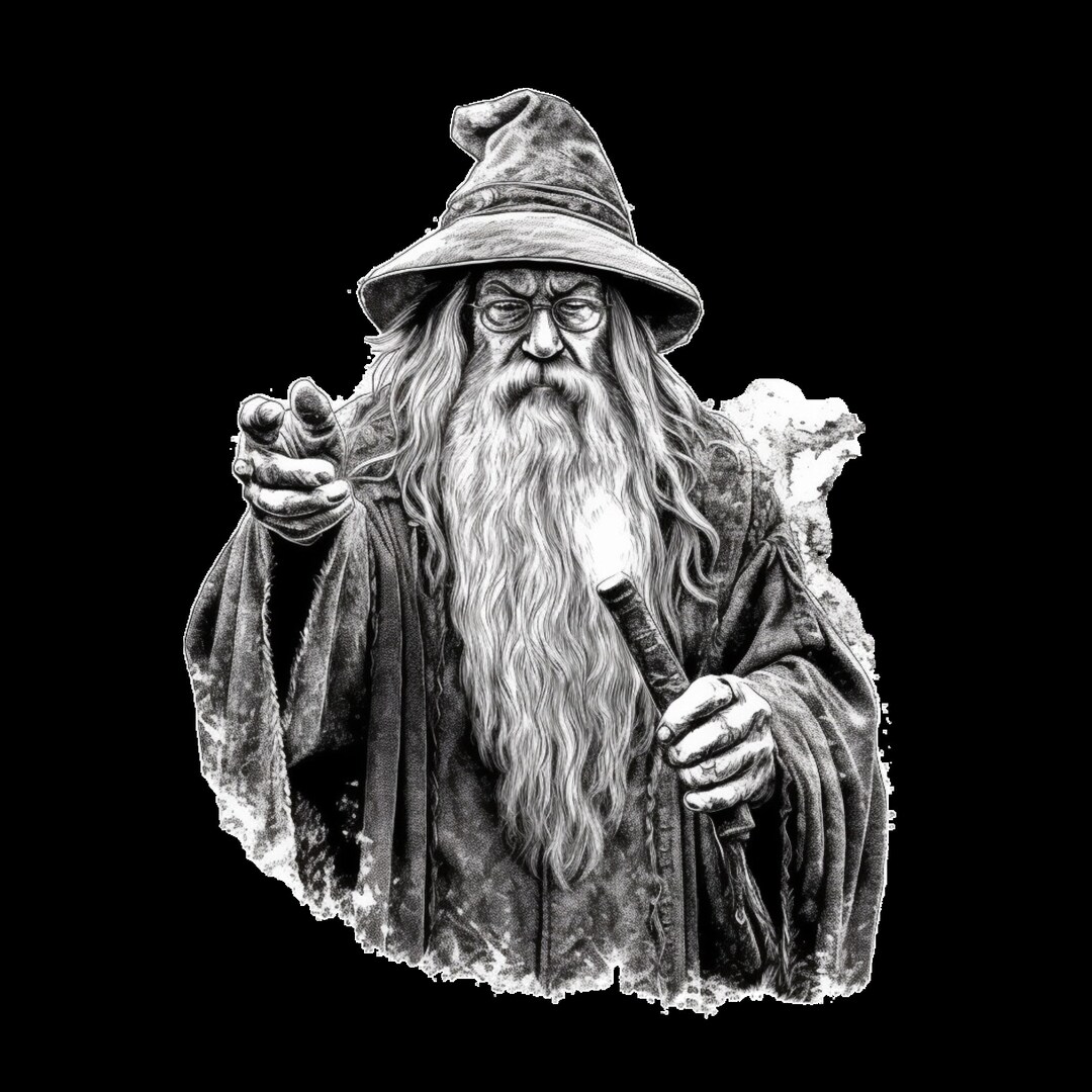 Dumbledore Clip Art PNG Format - Etsy