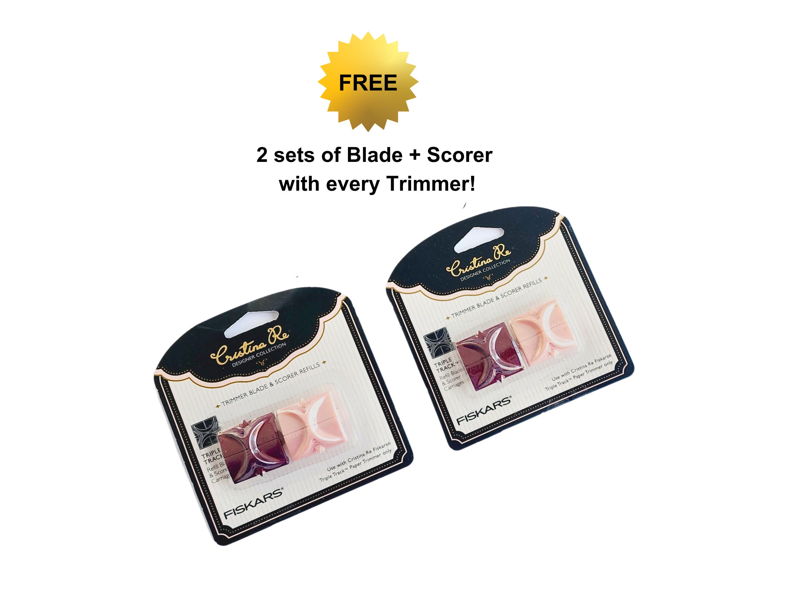 Cristina Re Designer Paper Trimmer Fiskars Pink Paper Guillotine Scorer ...