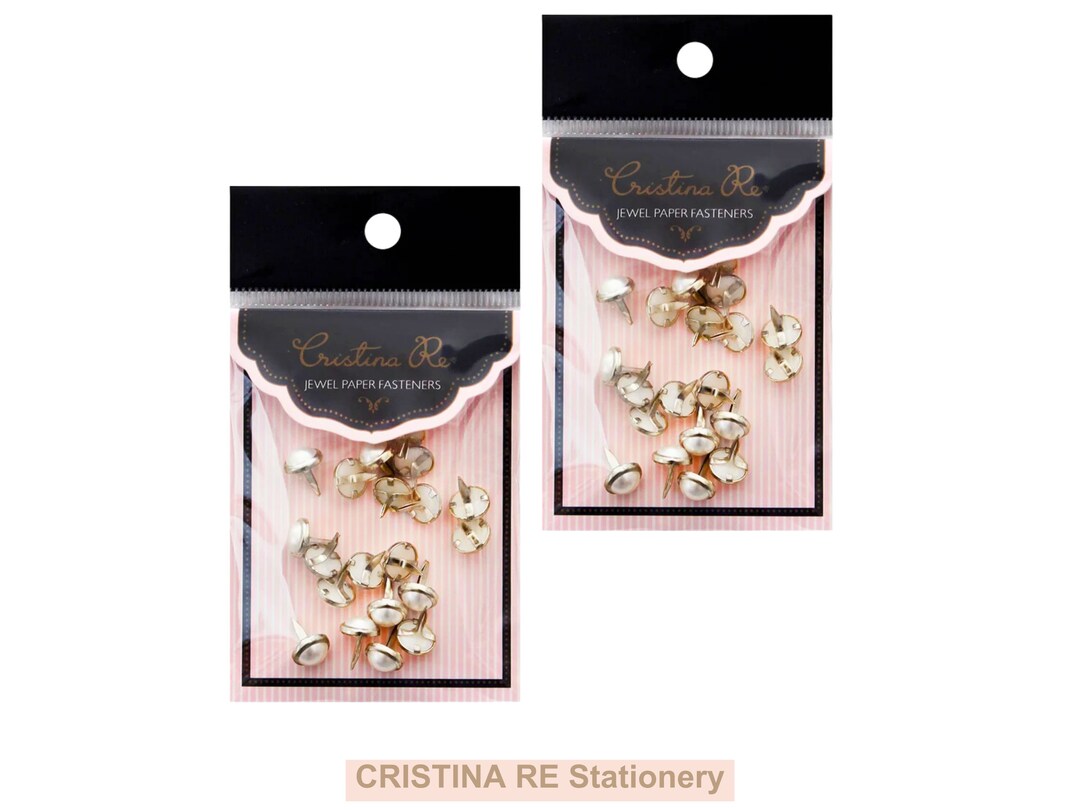 Pearl Paper Fasteners: Cristina Re DIY Wedding Pins (20 Pack) - Etsy