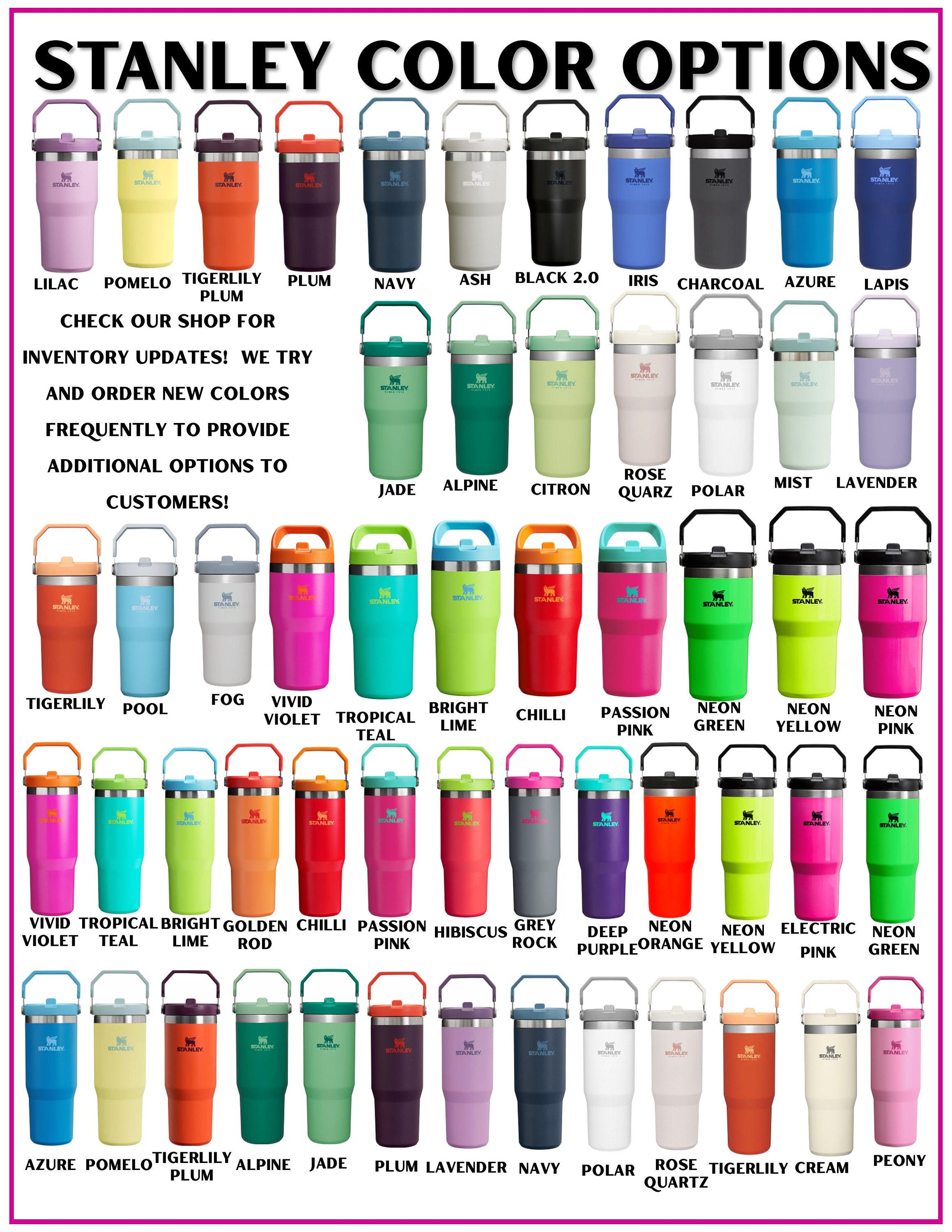 Custom Full Wrap Flip Top Stanley - 20oz & 30 Oz - Etsy