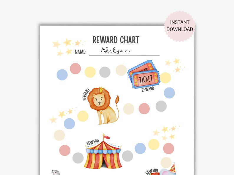 Printable Reward Chart BUNDLE, Toddler Reward Chart, Kids Chore Chart ...