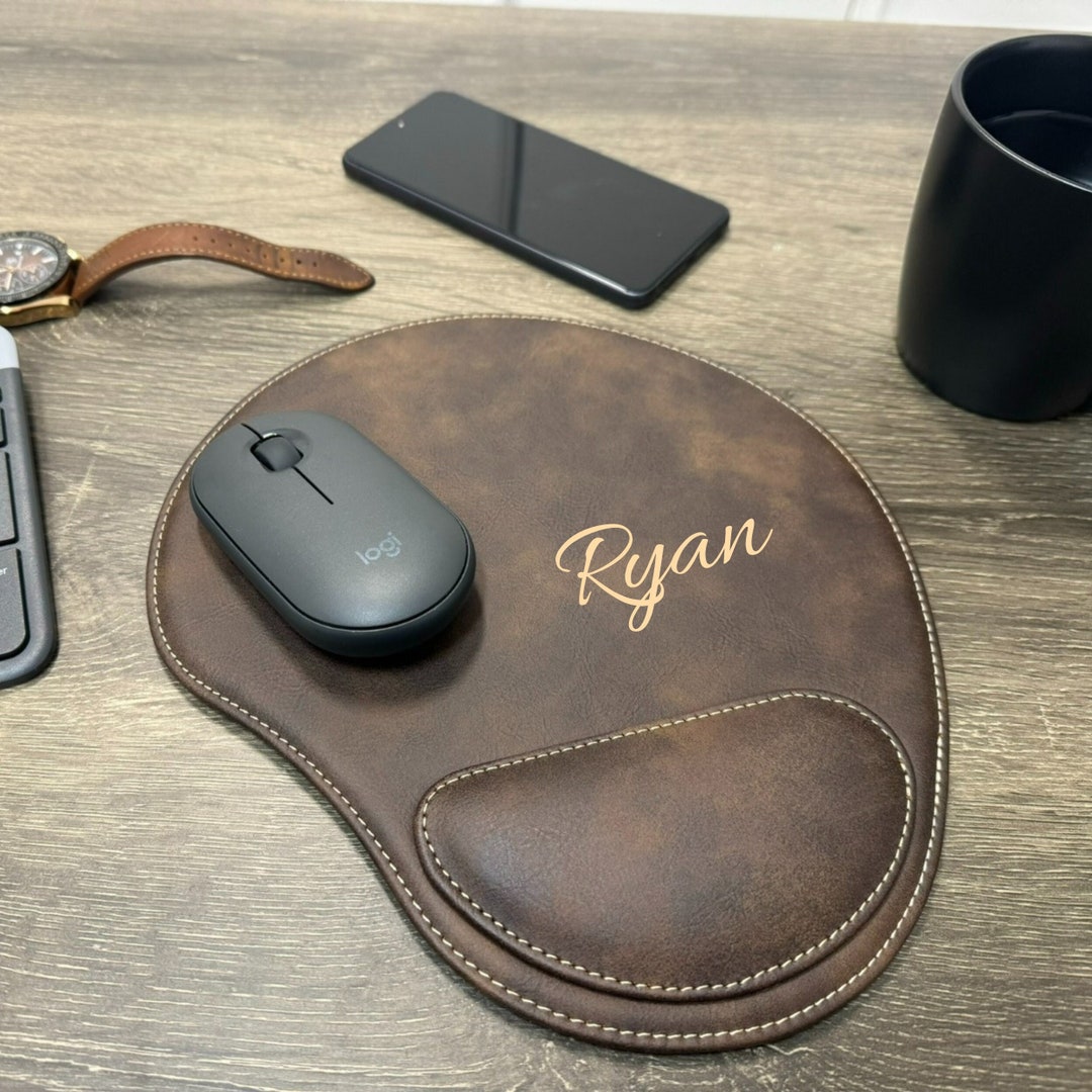 Custom Leather Mouse ,work Gift, Office Gift, Boss Gift, Gift for Him ...