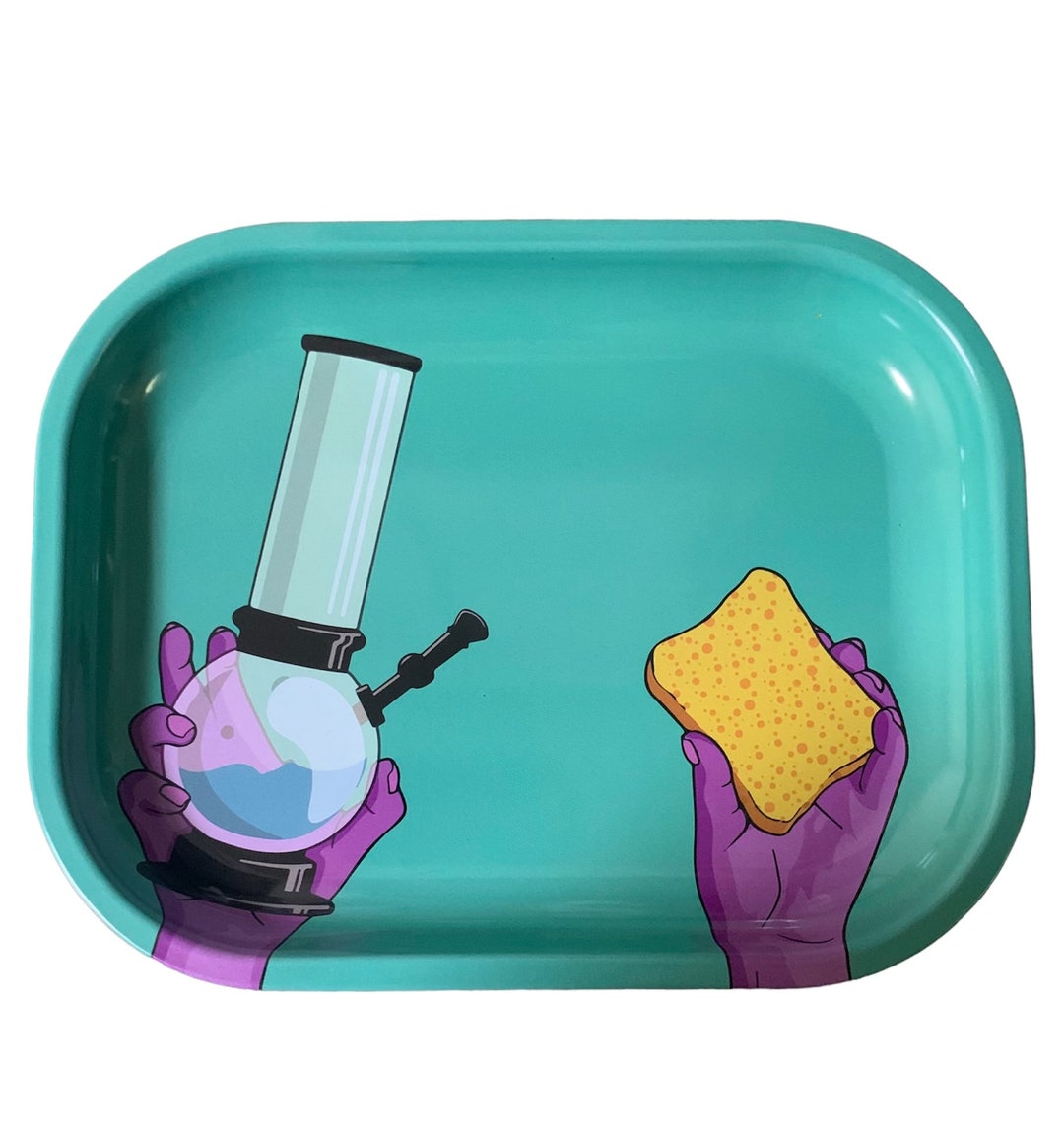 Small Rolling Tray, Bong Rolling Tray, Trippy Tray, Design Tray - Etsy