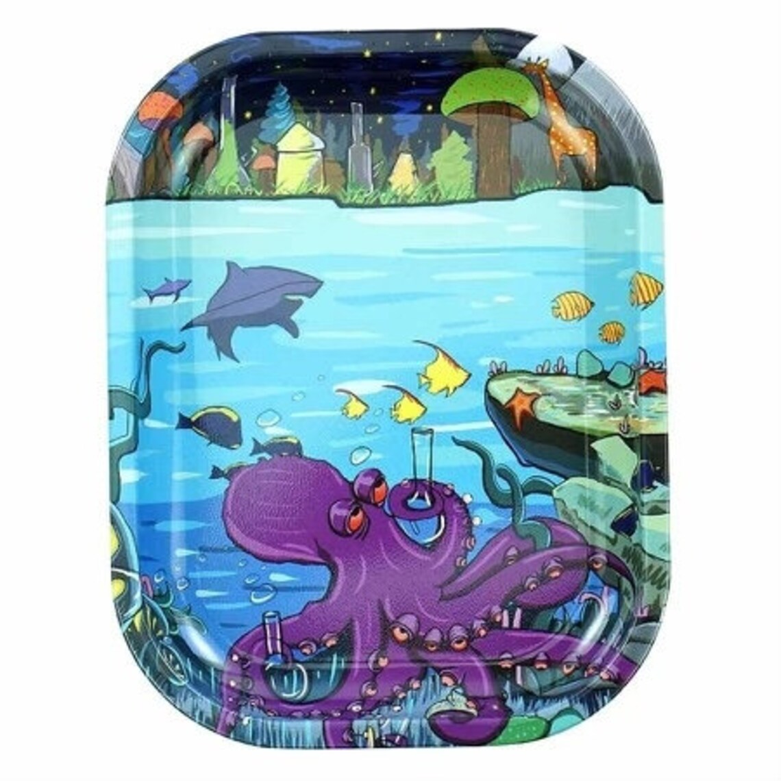 Octopus Rolling Tray, Trippy Tray, Design Tray - Etsy