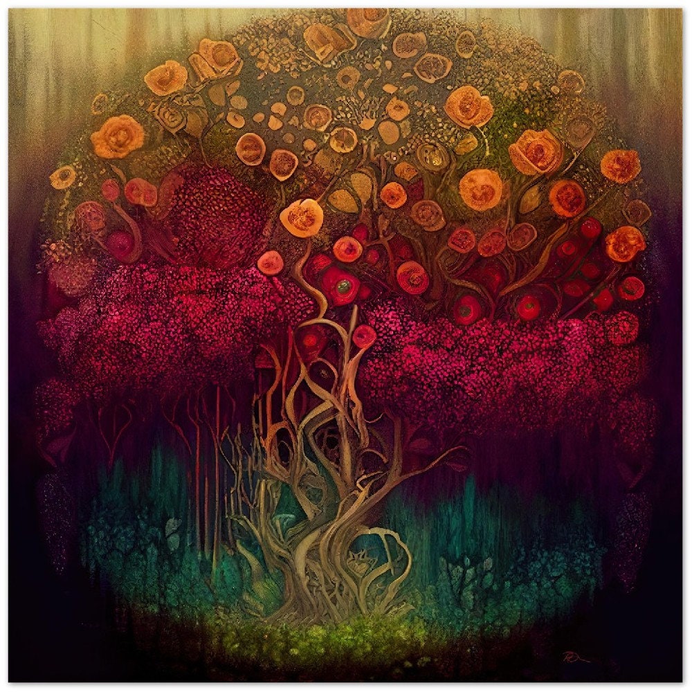 Vibrant Tree of Life UNFRAMED Art Print, Rainbow Spectrum Colors | LGBT ...