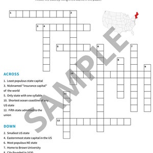 New England Geography Printables: Outline Maps, Word Search, and ...
