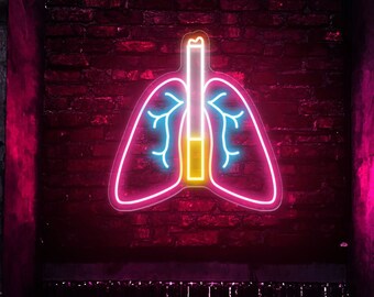 Neon Cigarette Sign - Etsy