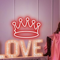VIP Led Neon Sign, VIP Crown Wall Led Line Art, VIP Royal Crown Glow ...