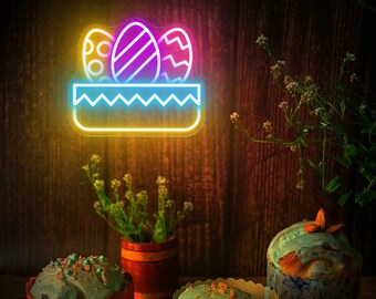 Easter Egg Neon Sign - Etsy