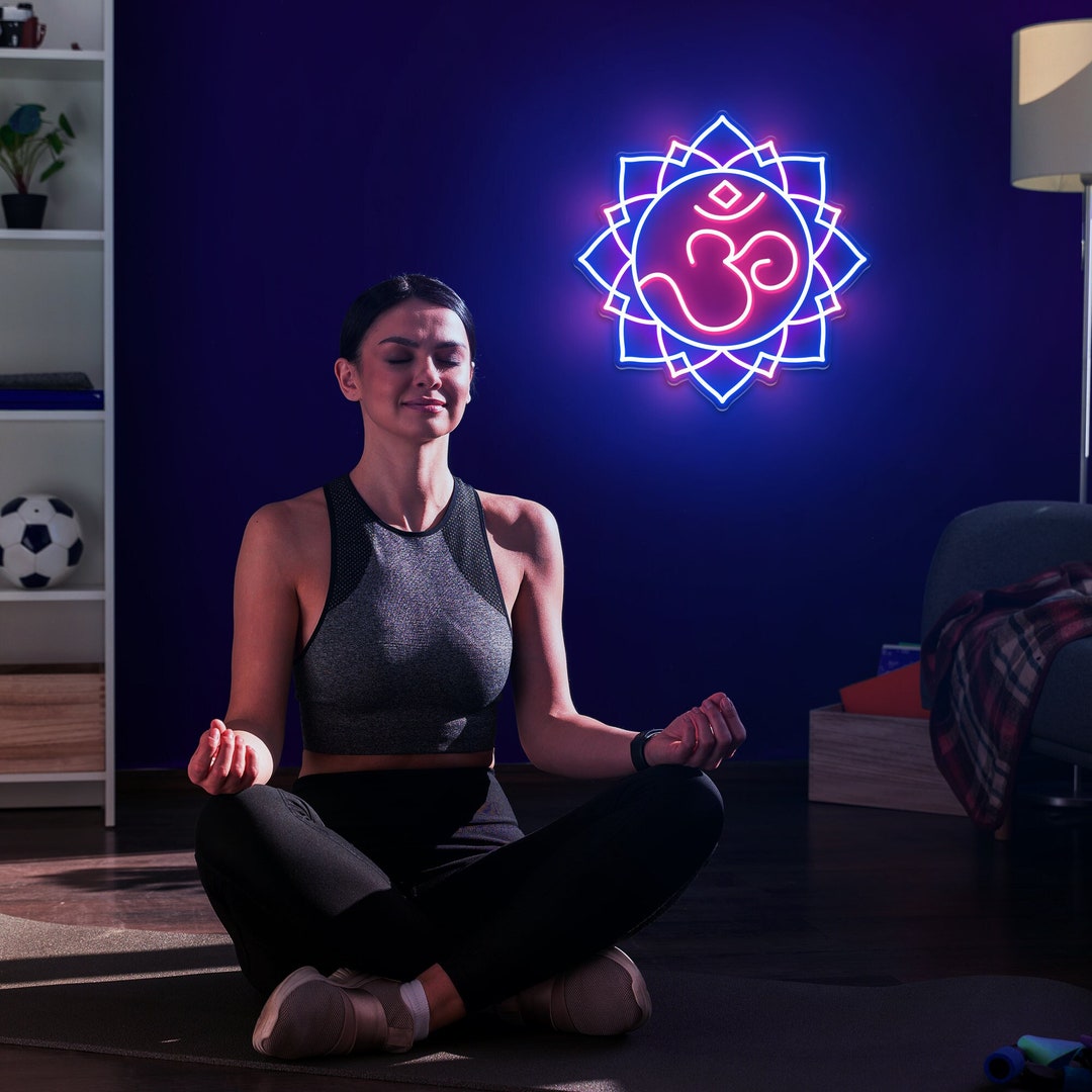 Om Symbol Neon Sign, Om Namaste Neon Sign,om Led Sign, Om Wall Decor ...