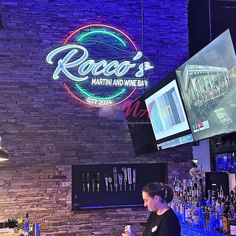 Custom Business Logo Neon Sign: Personalized Wall Decor - Etsy