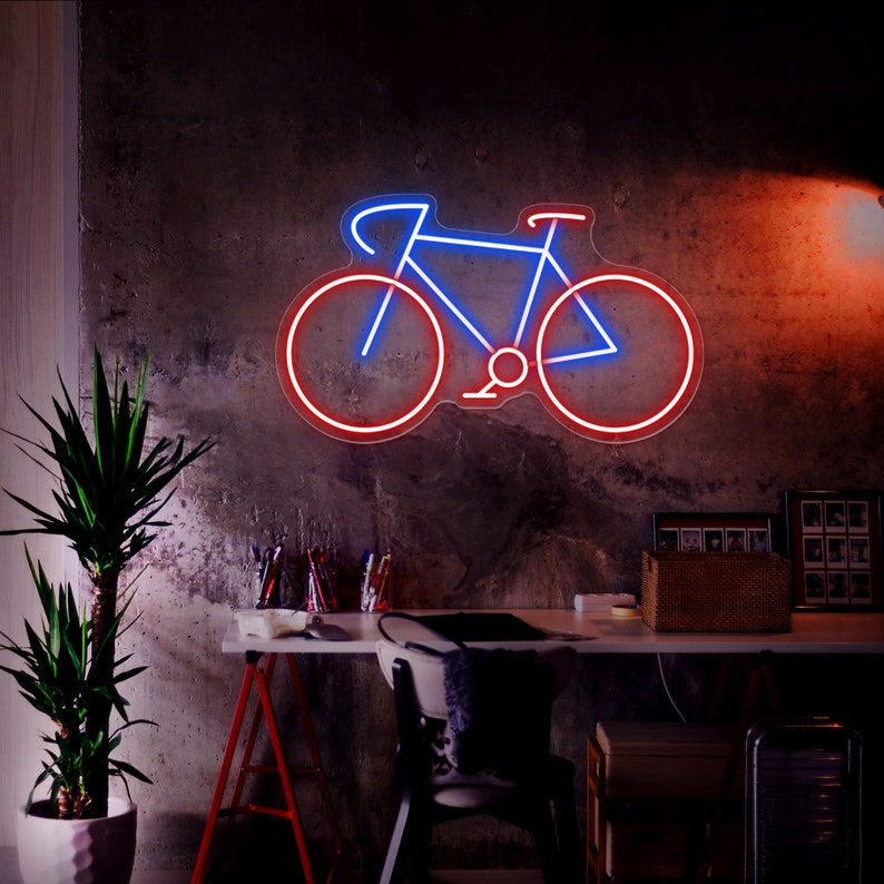 Custom Bike Sign Bicycle LED Neon Sign Bicycle Wall Decor - Etsy