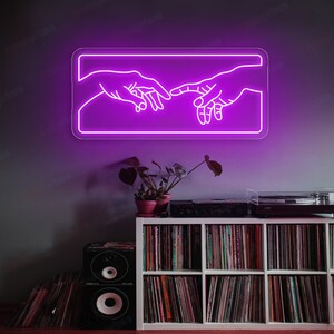 Hand of God Neon Sign: Personalized Wedding Decor - Etsy