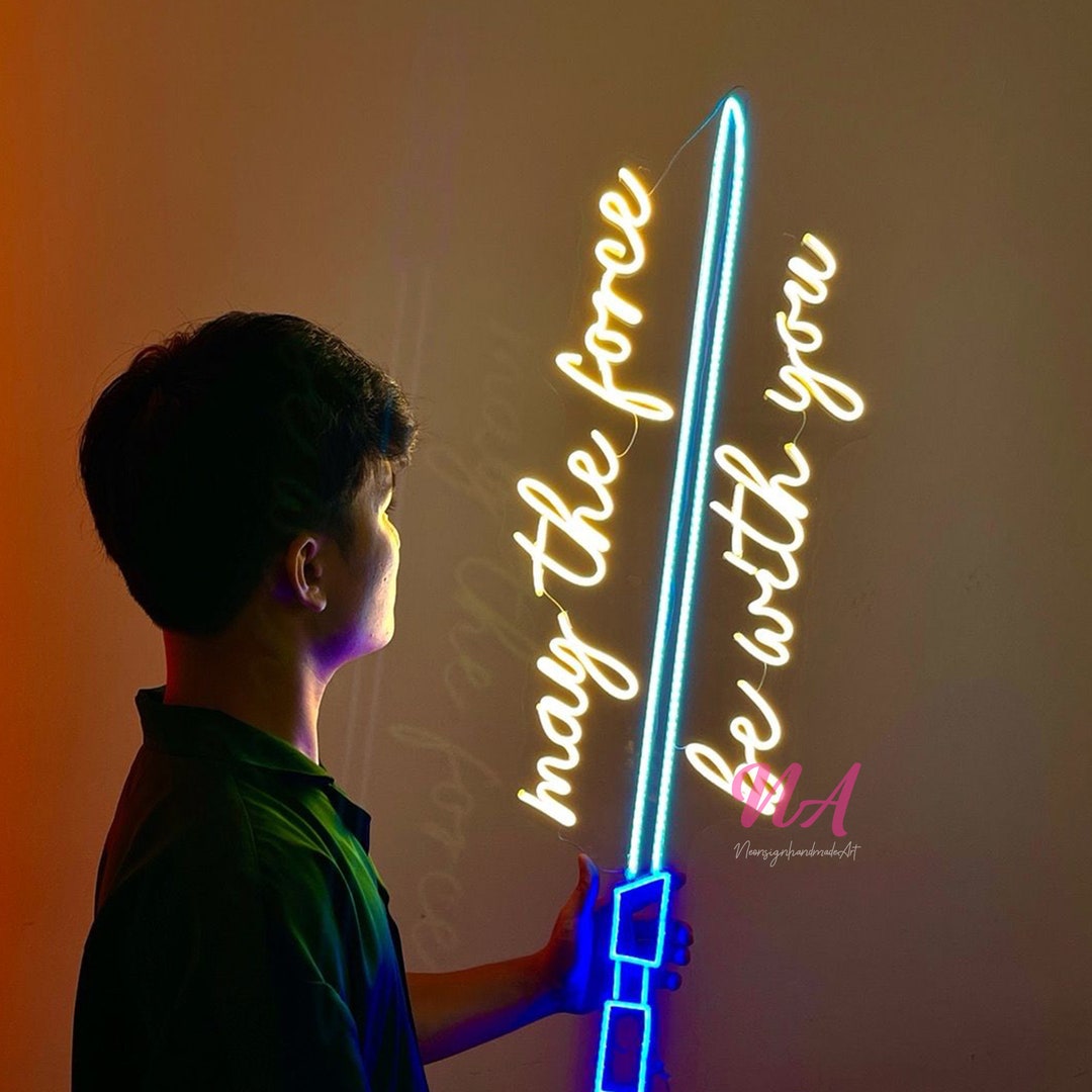 Custom Sword Neon Sign Saber Neon Sign Custom Saber Led Neon Sign Game ...