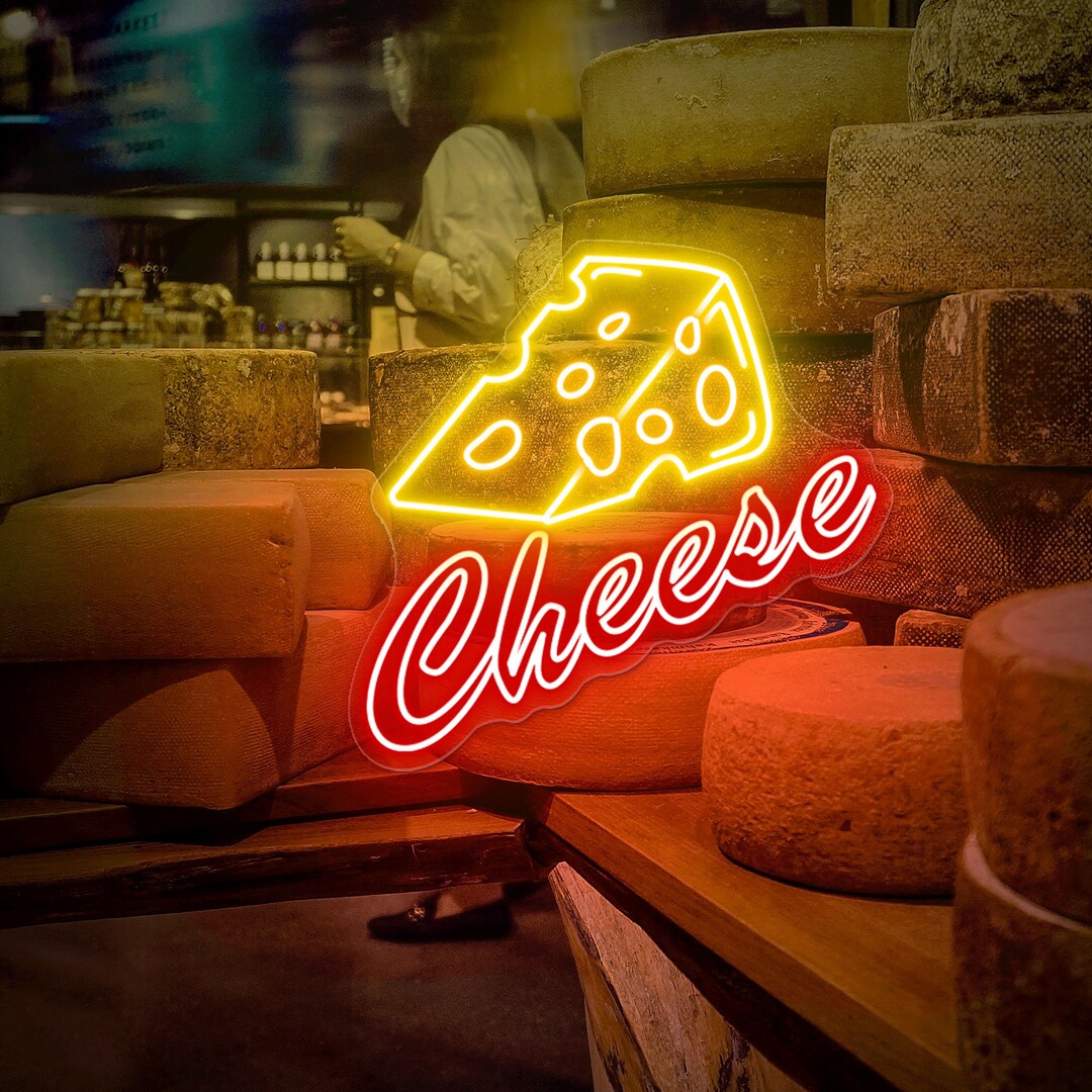 Custom CHEESE Neon Sign,open Cheese Led Sign, Restaurant Sign, Kitchen ...