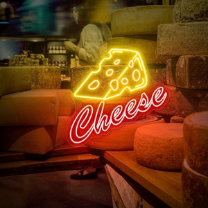 Custom CHEESE Neon Sign,open Cheese Led Sign, Restaurant Sign, Kitchen ...