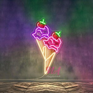 Custom Ice Cream Neon Sign: LED Business Logo Decor - Etsy