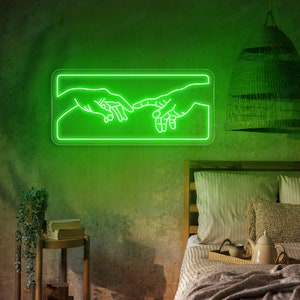 Hand of God Neon Sign: Personalized Wedding Decor - Etsy