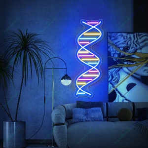 Custom DNA Double Helix Neon Sign: Biology Science Art LED Light - Etsy