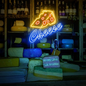 Custom CHEESE Neon Sign,open Cheese Led Sign, Restaurant Sign, Kitchen ...
