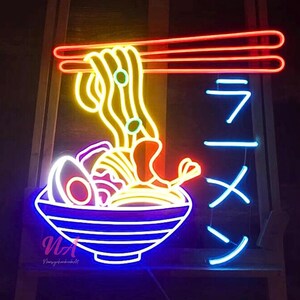 Custom Ramen Neon Sign, Ramen LED Neon Sign, Japanese Ramen Sign ...