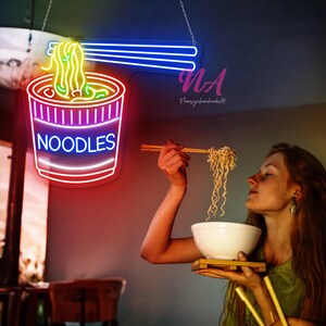 Instant Noodle Neon Sign, Noodle Neon Sign, Noodle Led Neon Sign ...