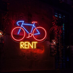 Custom Bike Sign, Bicycle LED Neon Sign, Bicycle Wall Decor, Bike Led ...