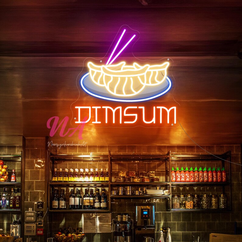 Dim Sum LED Neon Sign: Chinese Restaurant Decor - Etsy