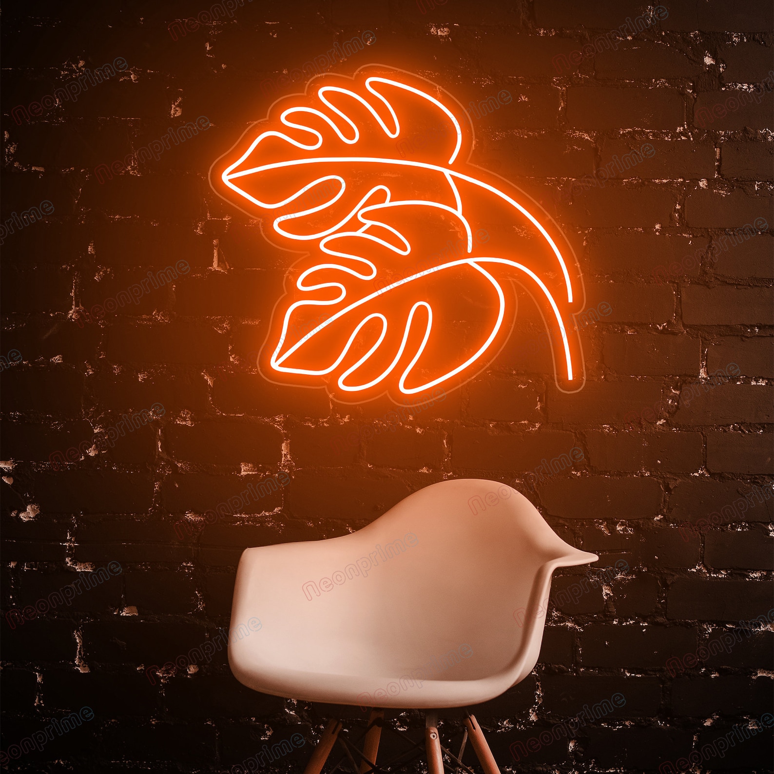 Monstera Leaf LED Neon Sign, Green Leaf Neon Sign, Plant Neon Sign ...