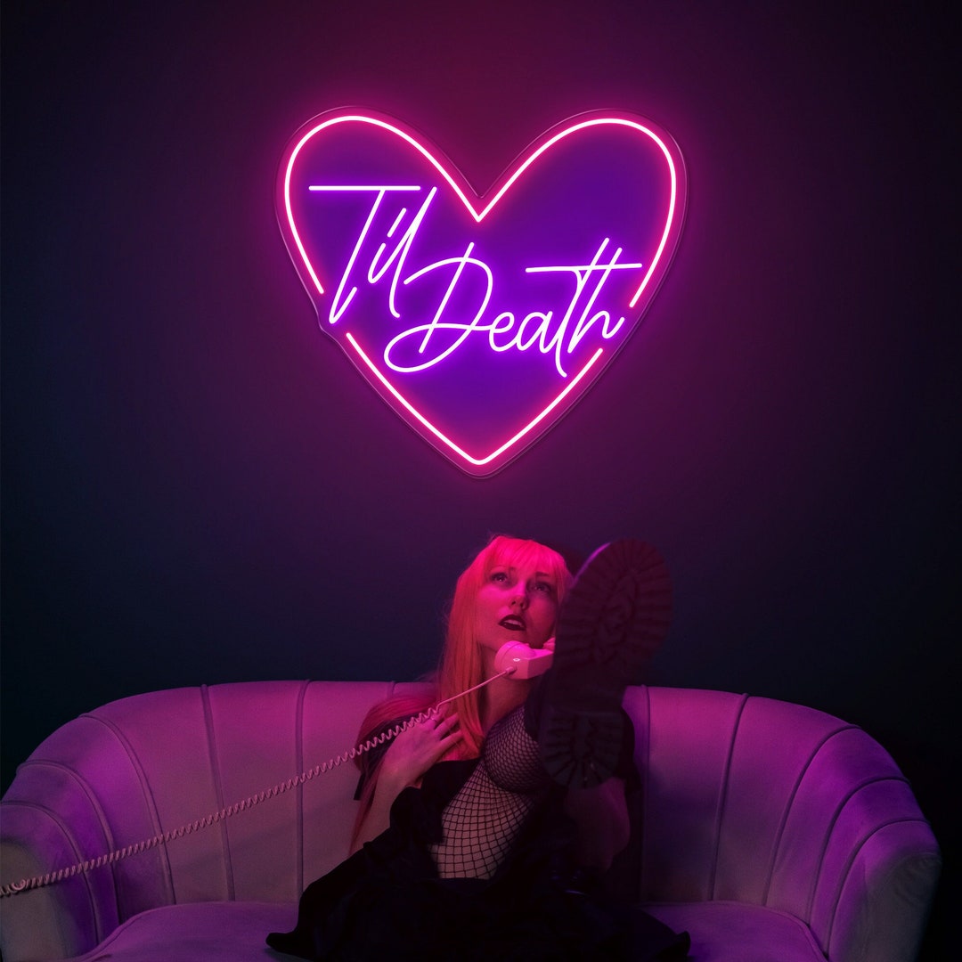 Til Death Neon Sign Wedding Neon Sign, Til Death Neon Sign, Neon Sign ...