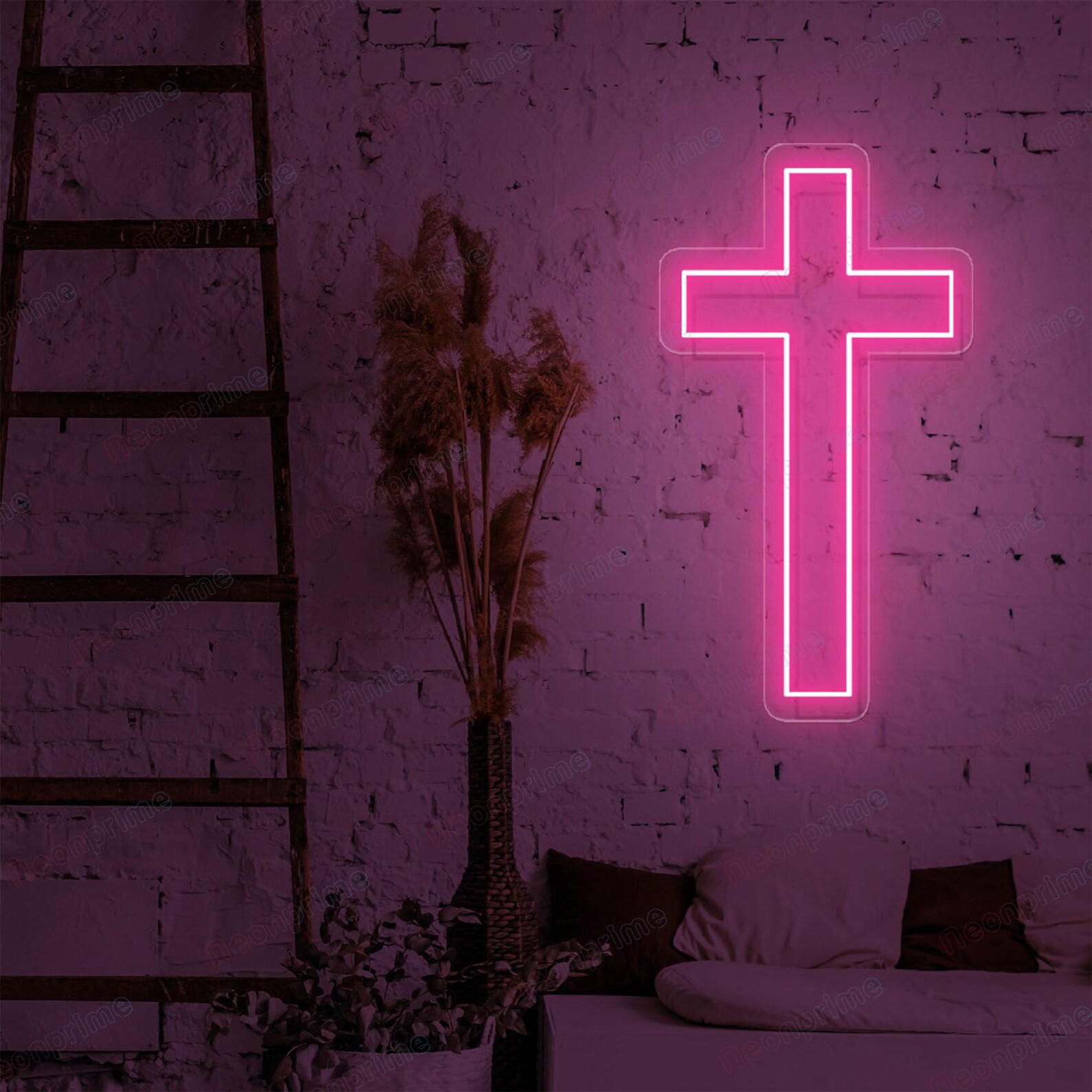 Cross Jesus LED Neon Sign Home Decoration Flex Silicone - Etsy