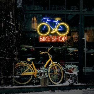Custom Bike Sign, Bicycle LED Neon Sign, Bicycle Wall Decor, Bike Led ...