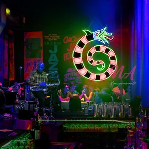 Coiling Sandworm Neon Sign It's Showtime Neon Sign Beetlejuice Neon ...