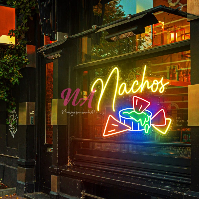 Nachos Neon Sign: Waterproof Mexican Food LED Sign - Etsy