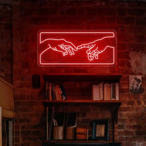 Hand of God Neon Sign: Personalized Wedding Decor - Etsy