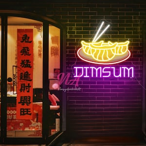 Dim Sum LED Neon Sign: Chinese Restaurant Decor - Etsy