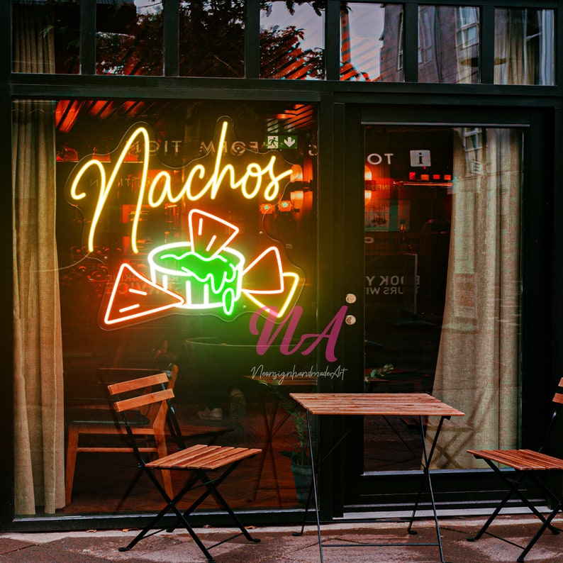 Nachos Neon Sign: Waterproof Mexican Food LED Sign - Etsy