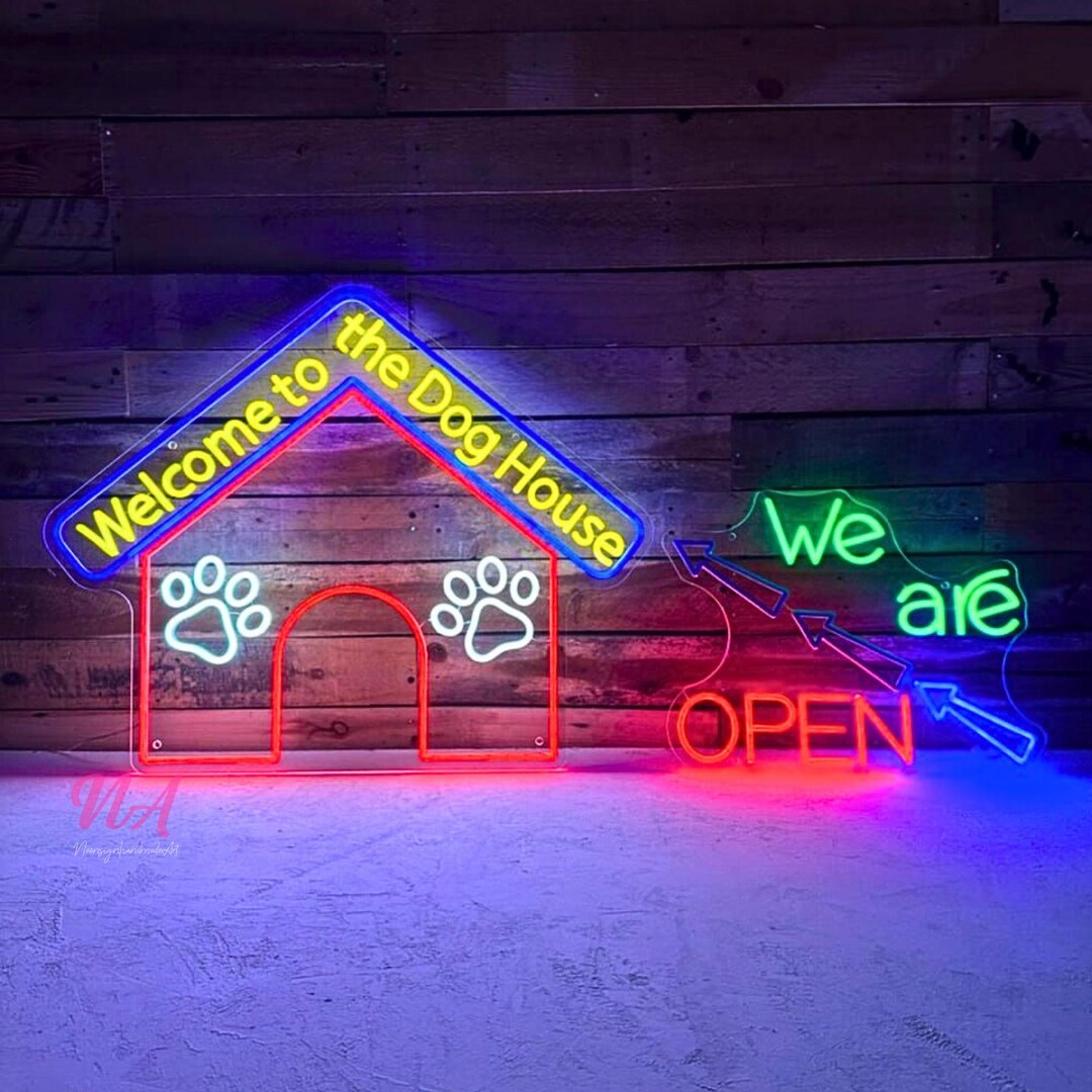 Custom Logo Neon Sign: Personalized Wall Decor - Etsy
