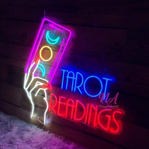 Custom Tarot Reading Neon Sign: Psychic Reader Gift - Etsy