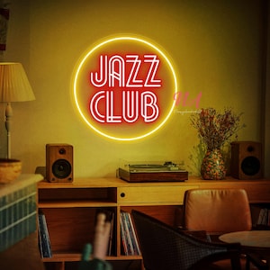 Jazz Club Neon Sign: Custom Coffee Shop LED Wall Decor - Etsy