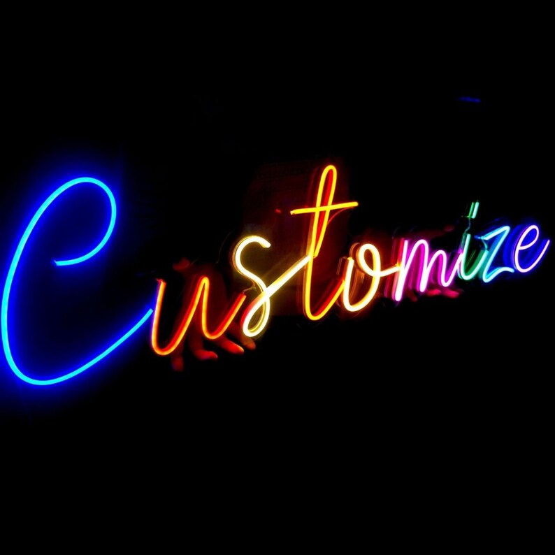 Custom Name Neon Sign: Personalized LED Light Decor - Etsy