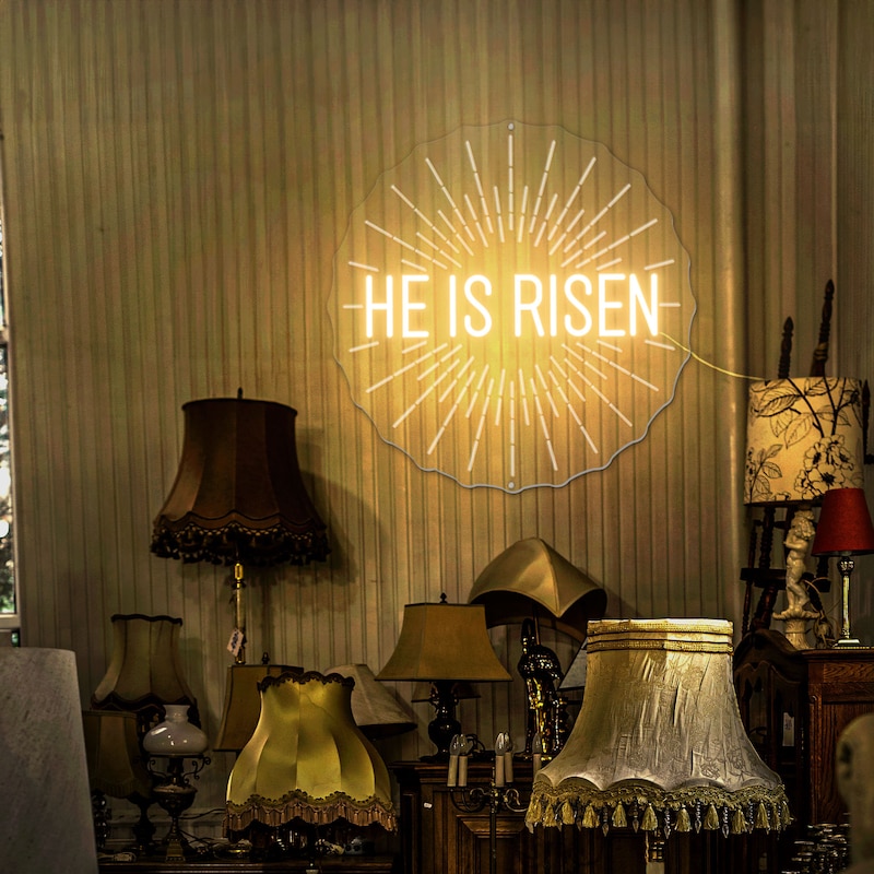 He is Risen Sign - Etsy