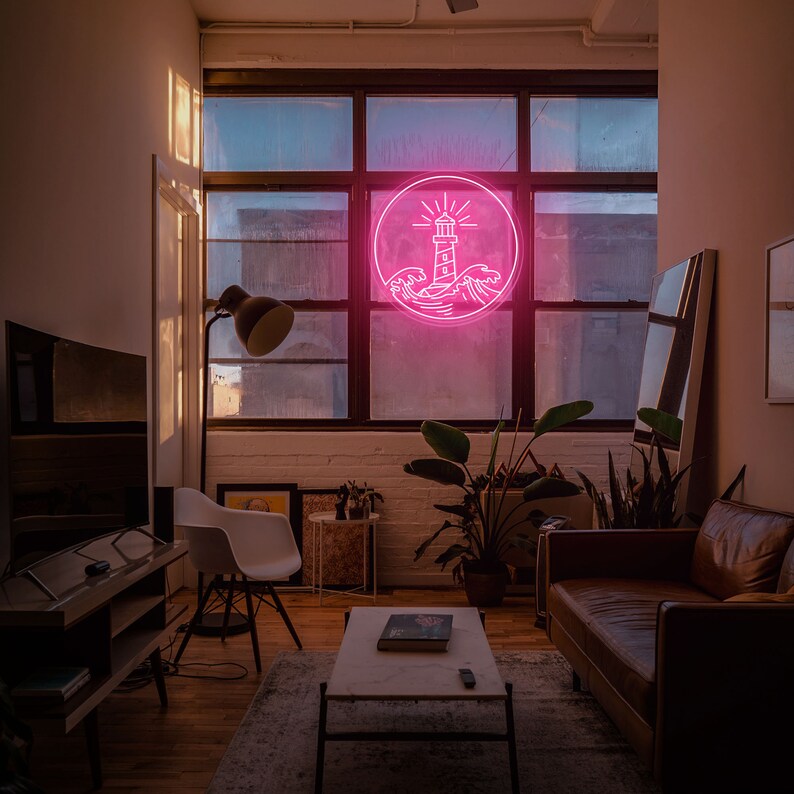 Lighthouse Neon Sign Custom Neon Sign Lighthouse Led Sign - Etsy