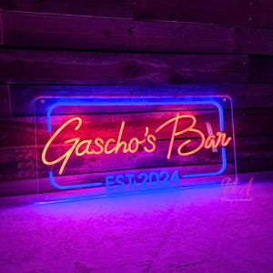 Handmade Neon Exit Sign: Custom Business & Bar Decor - Etsy