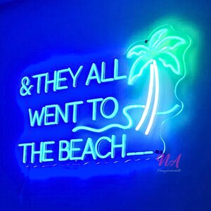 Beach Bar LED Neon Sign: Waterproof Outdoor Party Decor - Etsy