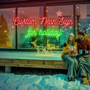 Winter House LED Neon Sign: Christmas Holiday Decor - Etsy